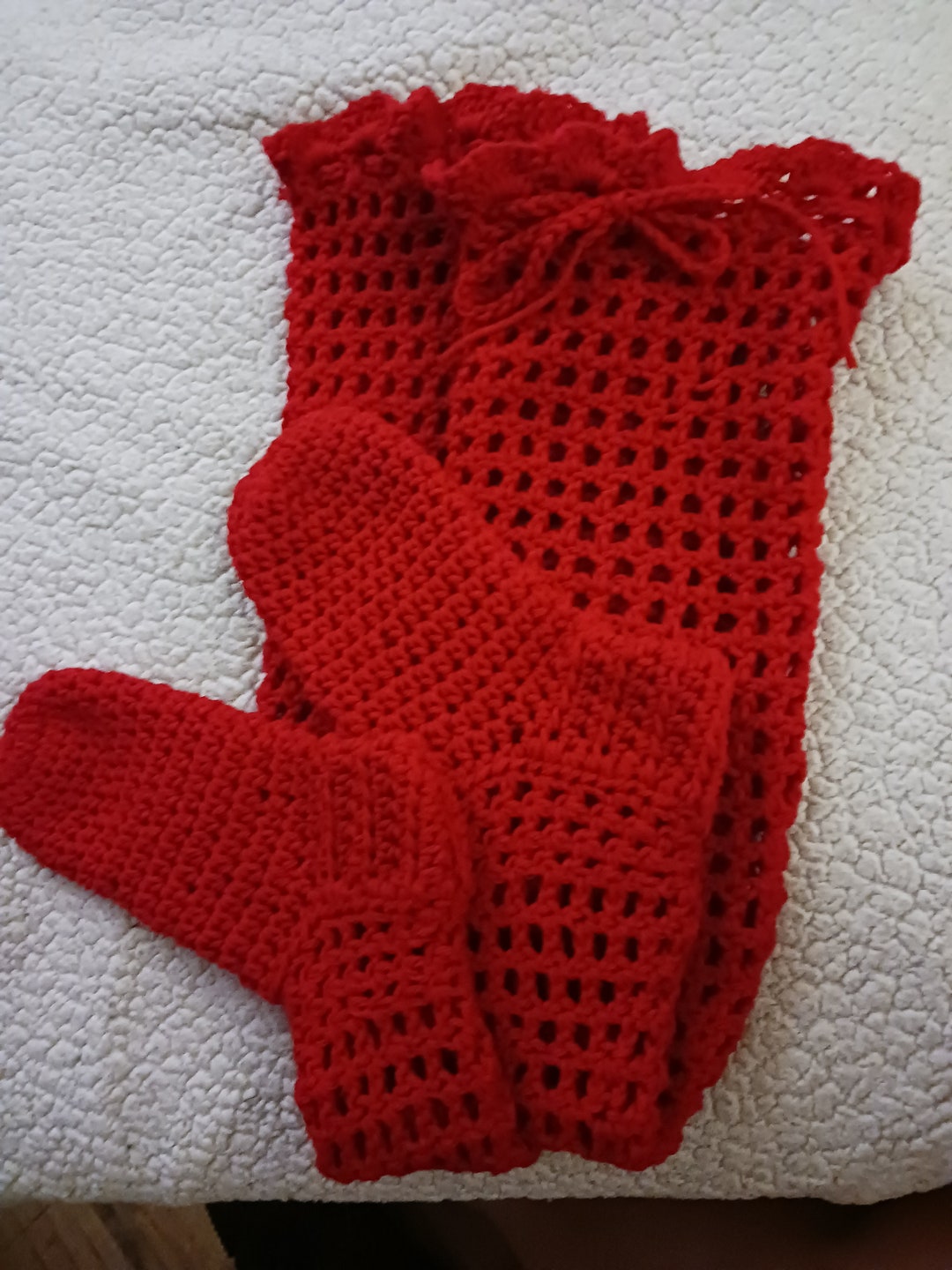 Custom Crocheted Over the Knee Fishnet Stockings - Etsy