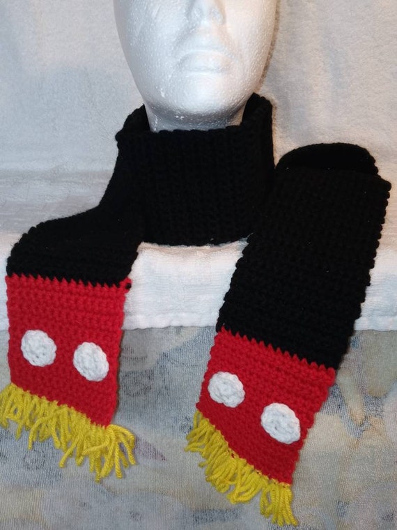 Mickey Mouse Crochet Scarf
