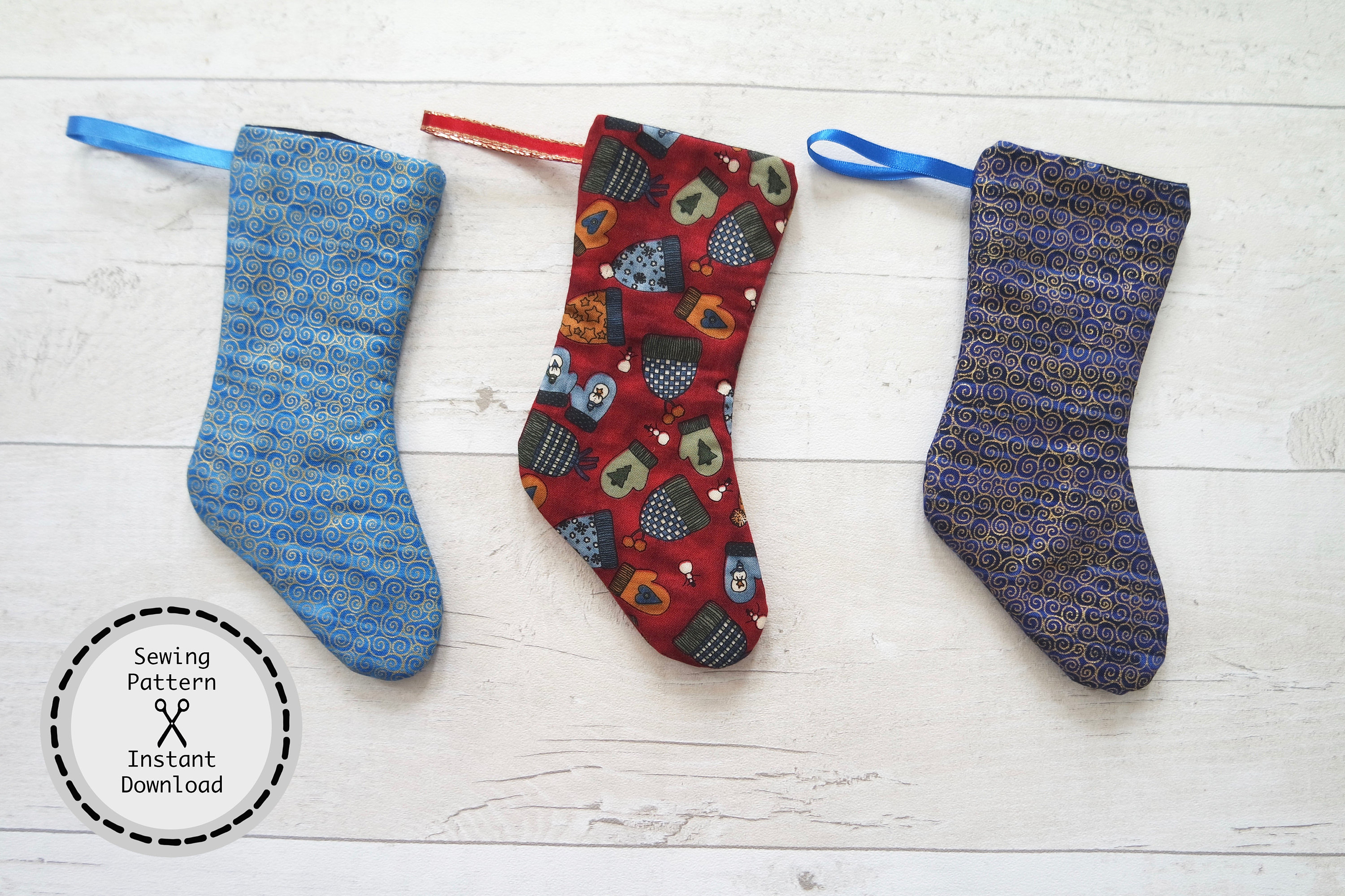 Mini Stocking PDF Sewing Pattern Instant Download Perfect | Etsy