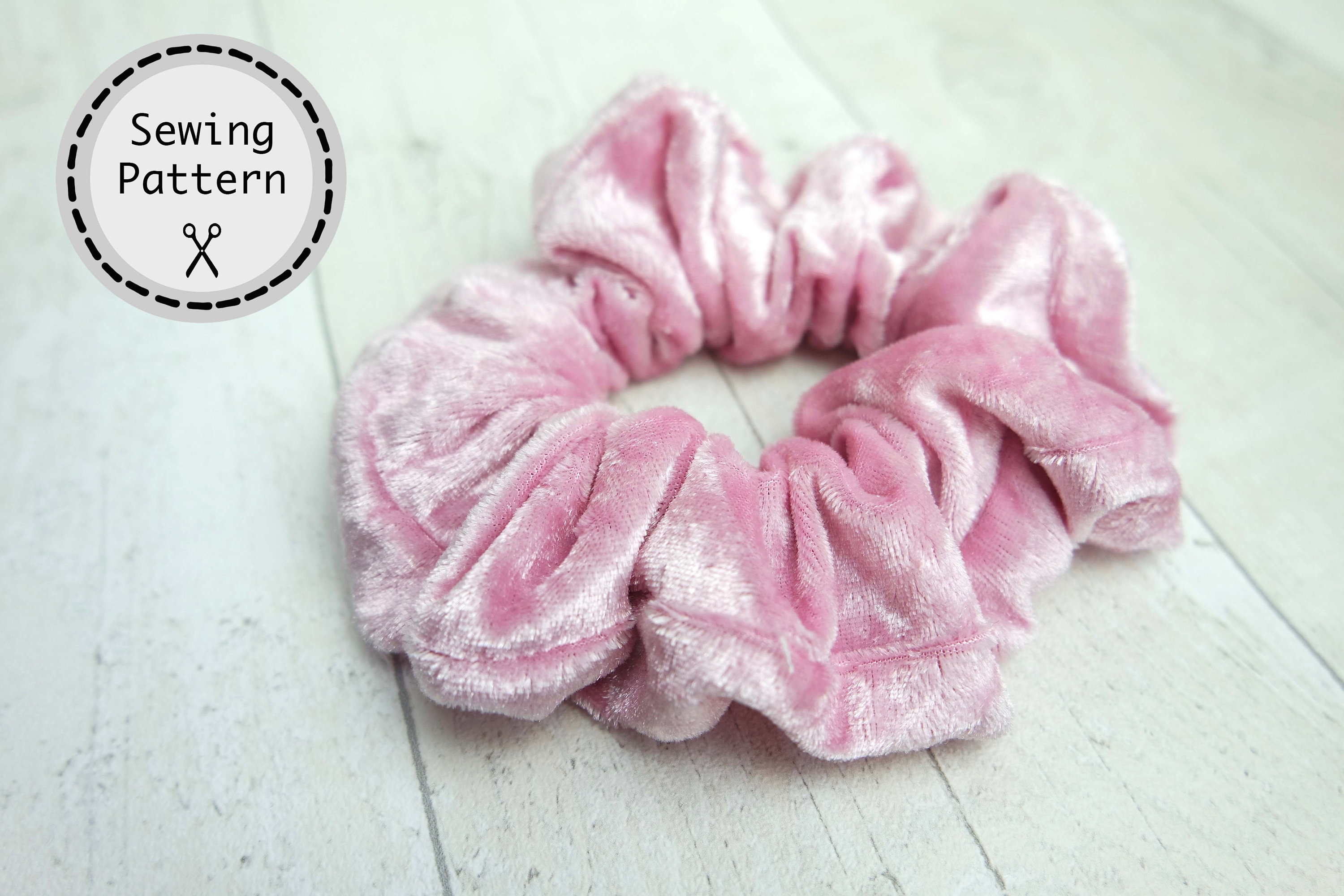 Hair Scrunchie PDF sewing pattern instant download perfect | Etsy