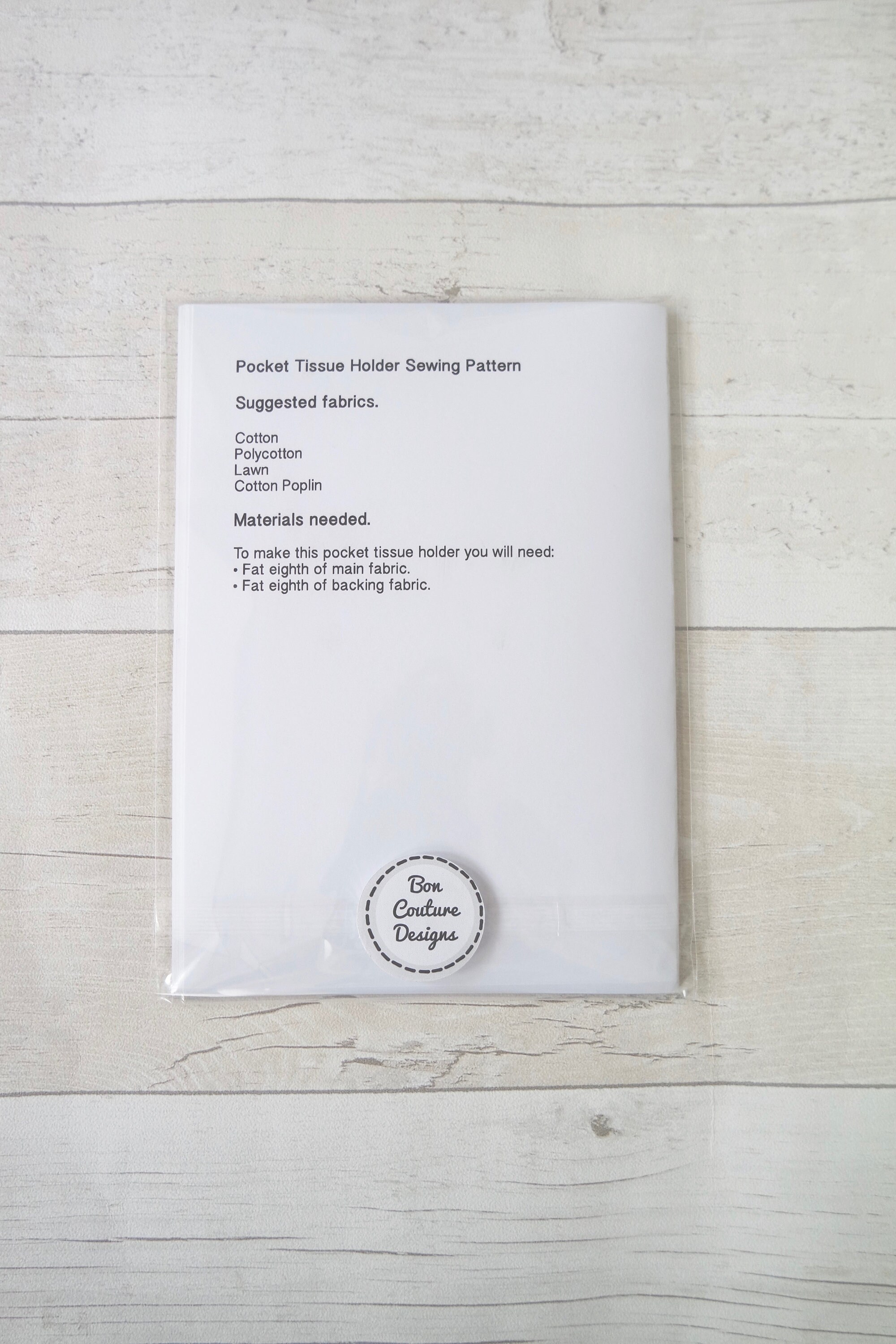 Pocket Tissue Cover Paper Sewing Pattern perfect for | Etsy