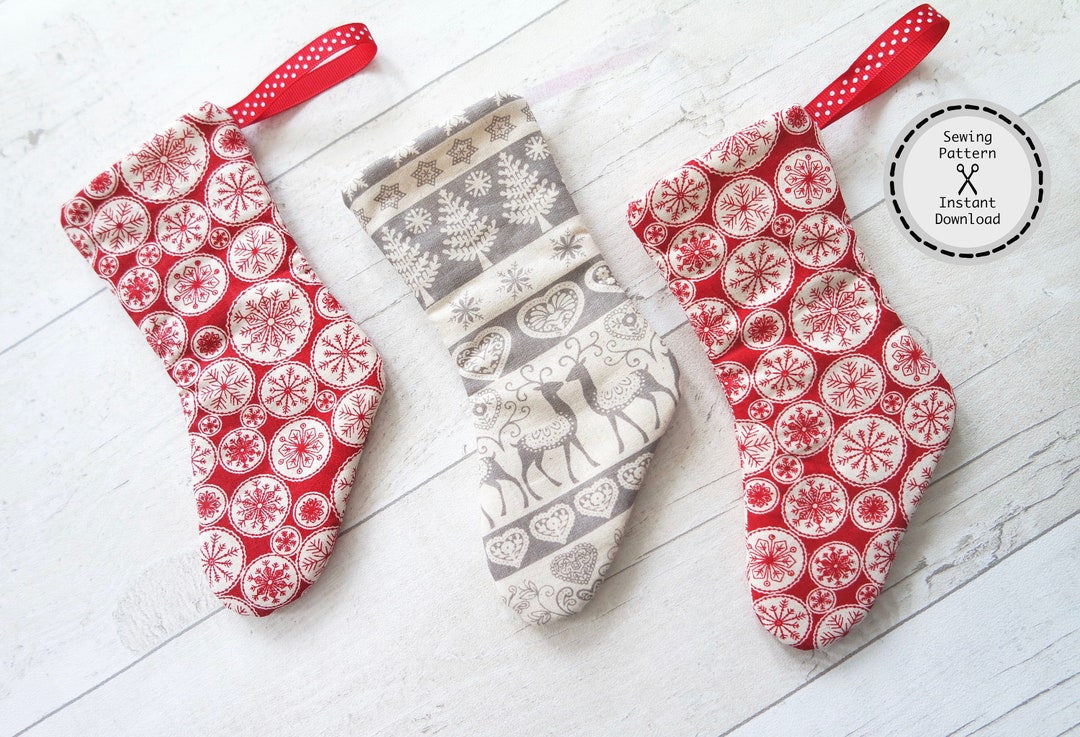Mini Stocking PDF Sewing Pattern, Instant Download, Perfect for ...