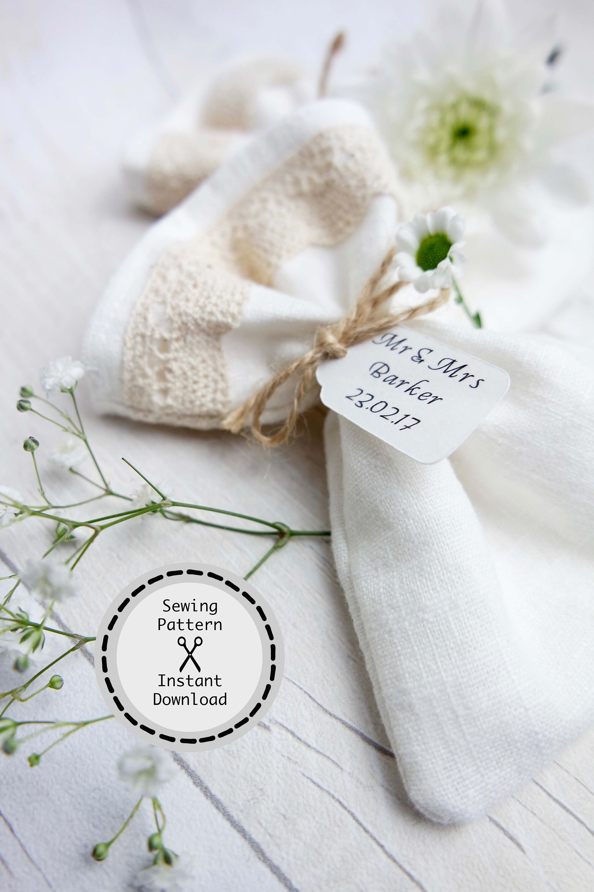 Wedding Favour Bag PDF Sewing Pattern, Instant Download, Perfect for ...