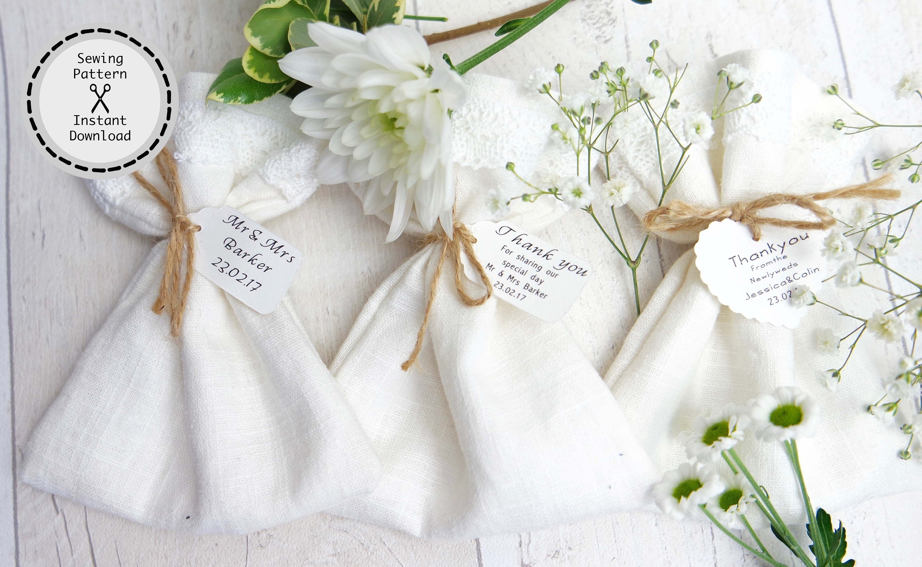 Wedding Favour Bag PDF Sewing Pattern Instant Download | Etsy