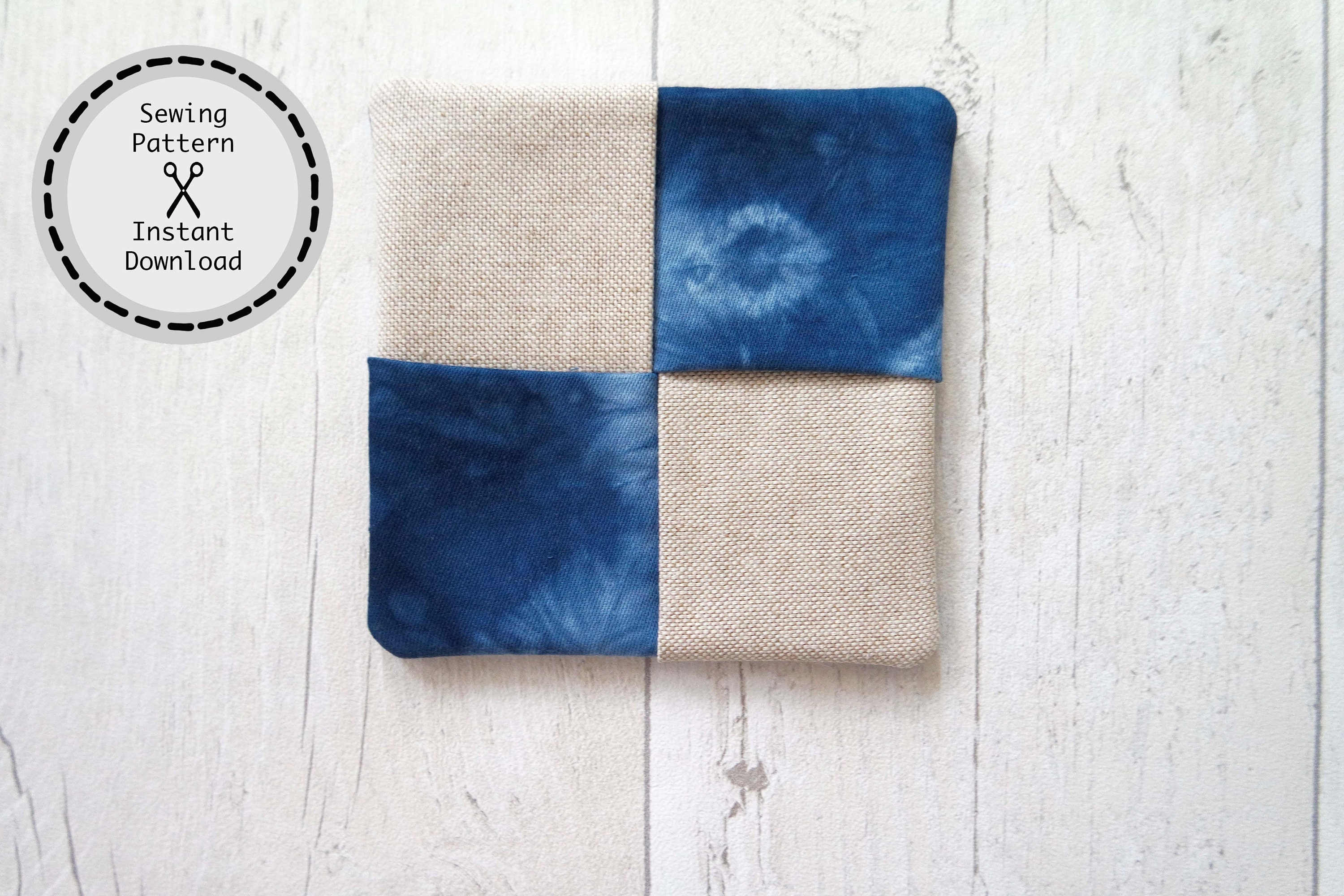 Square Coaster/ Patchwork Coaster PDF Sewing Pattern, Instant Download ...