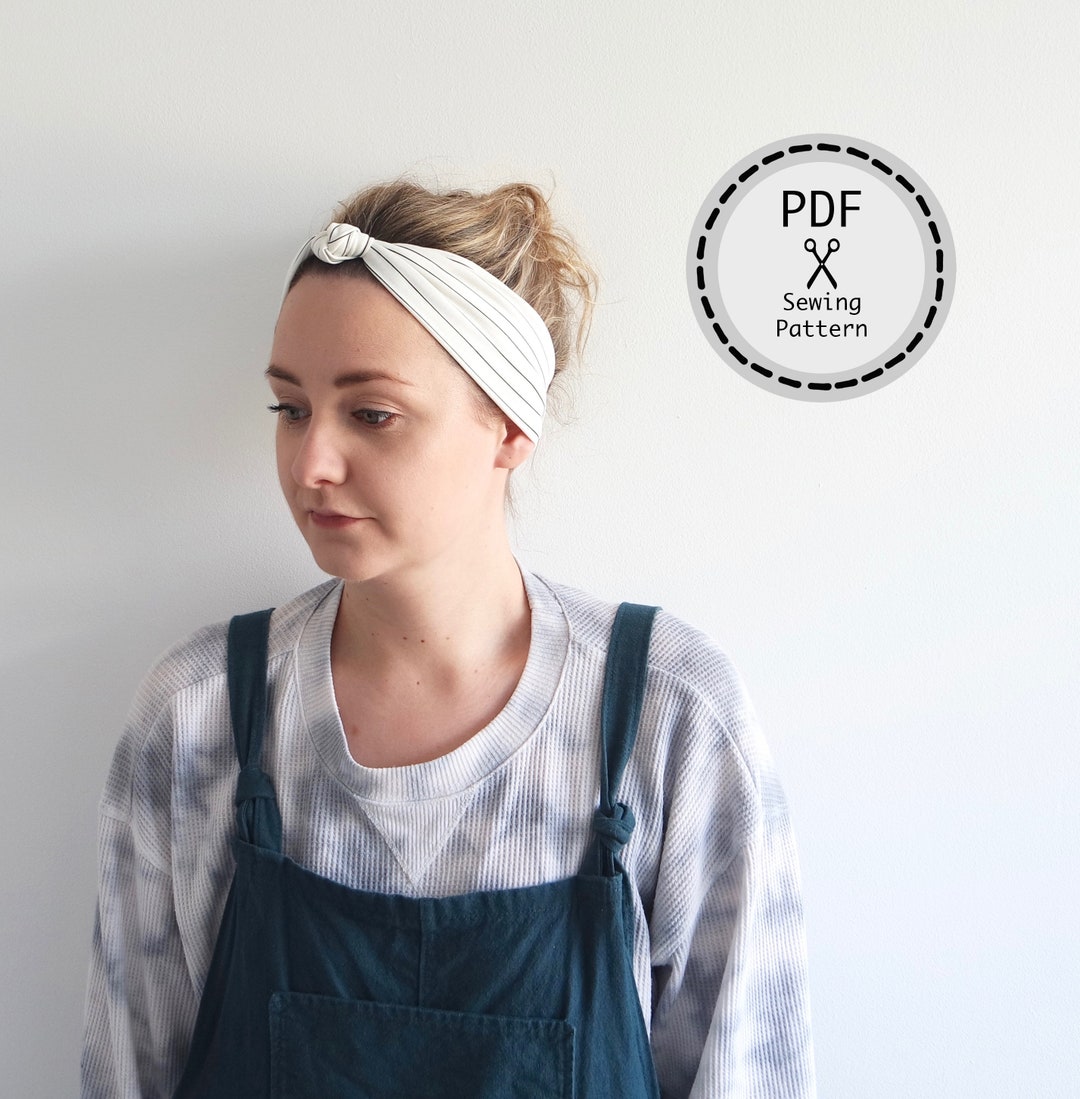 Knot Headband PDF Sewing Pattern, Adult Size Instant Download, Perfect ...