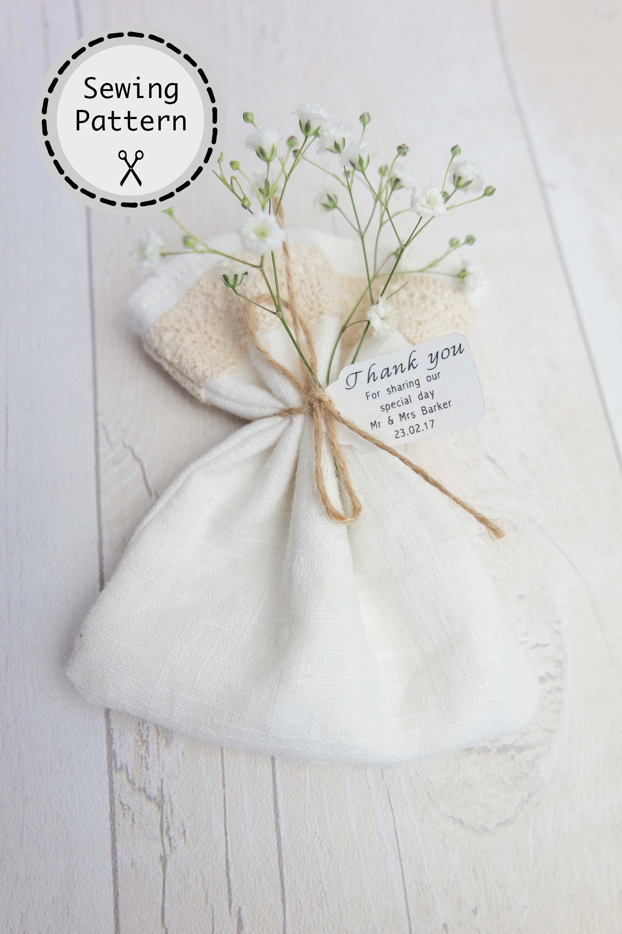 Wedding Favour Bag PDF Sewing Pattern, Instant Download, Perfect for ...