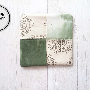 Square Coaster/ Patchwork Coaster PDF Sewing Pattern, Instant Download ...