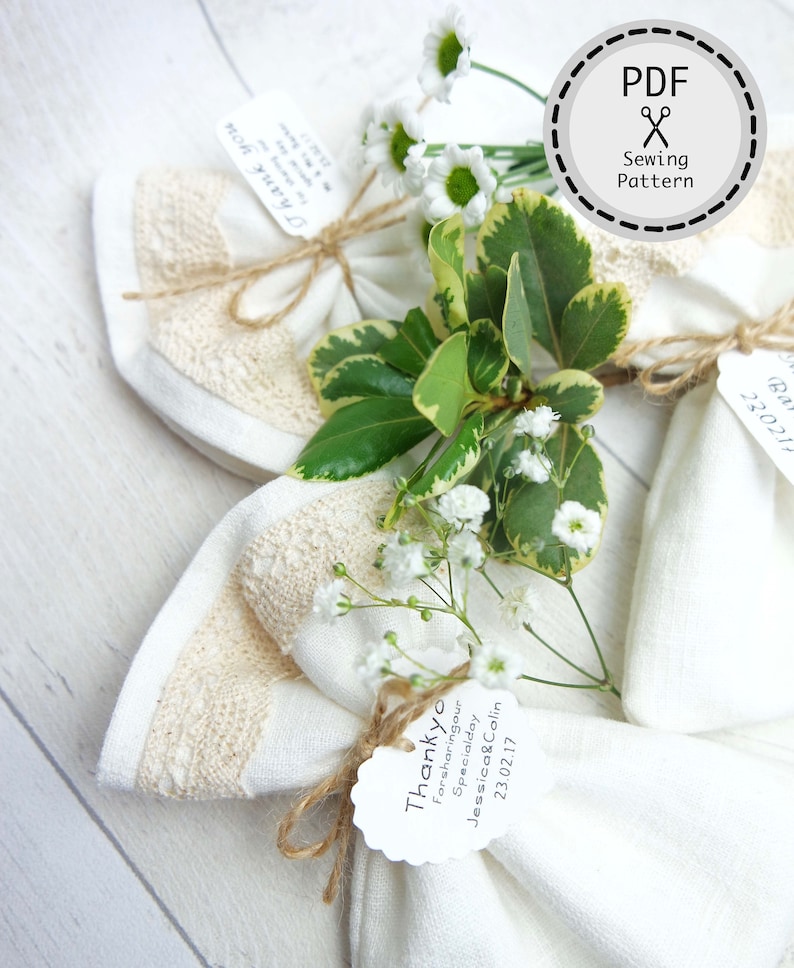 Wedding Favour Bag PDF Sewing Pattern Instant Download | Etsy
