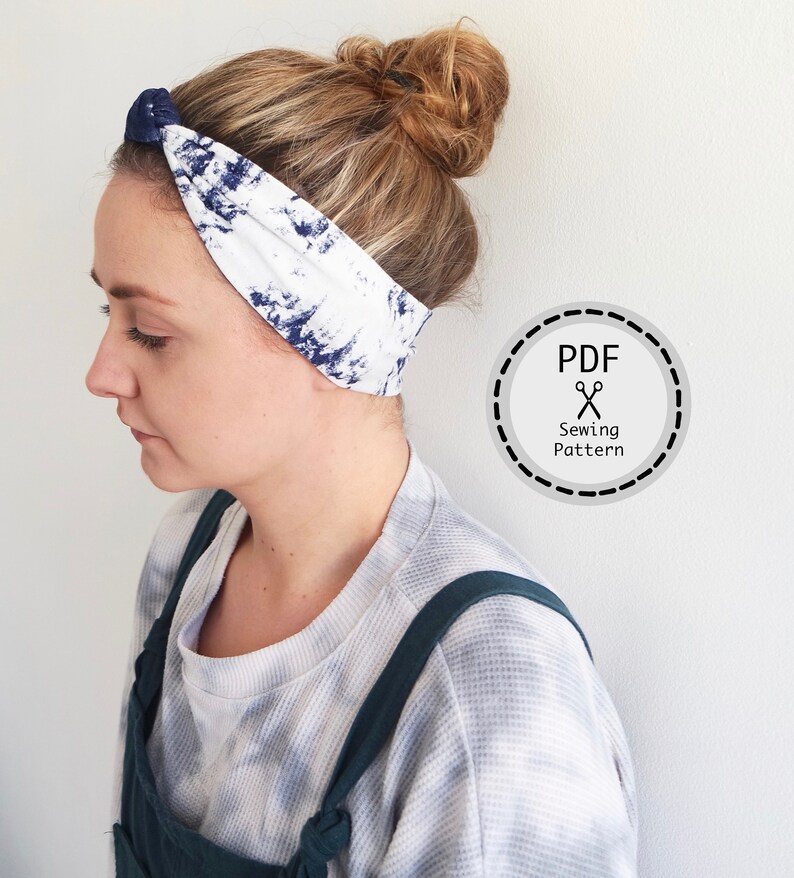 Knot Headband PDF Sewing Pattern Adult Size Instant Download | Etsy