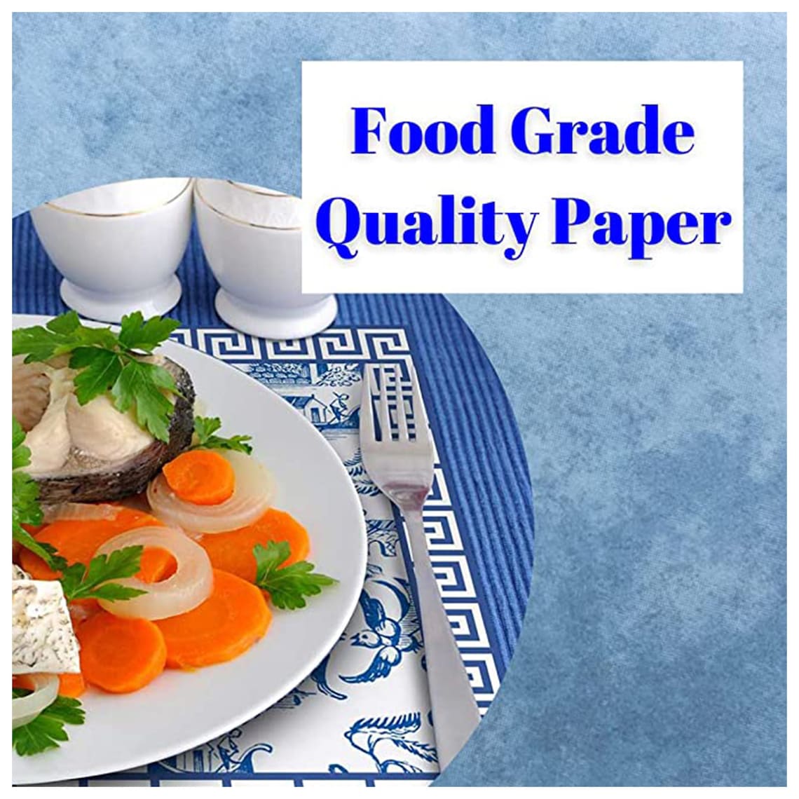 Blue Willow Chinoiserie Paper Placemats: Elegant Table Setting (24 ...