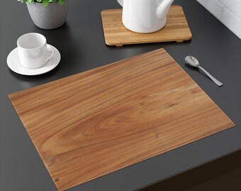 Rustic Modern Desk Mat Vintage Bamboo Placemats Country Farmhouse Table ...