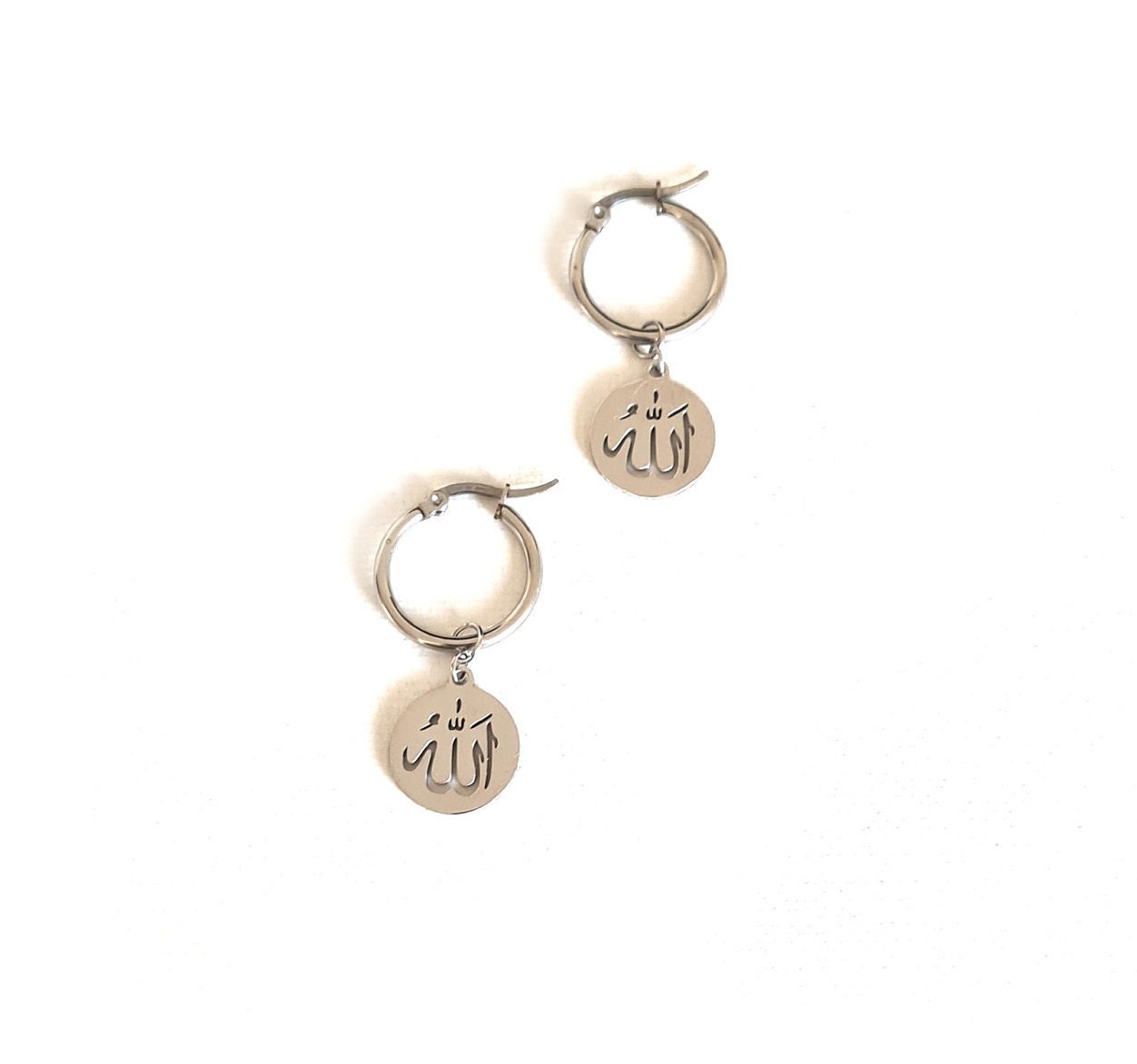 Allah Earrings Islamic Earrings Earrings Allah Muslim - Etsy