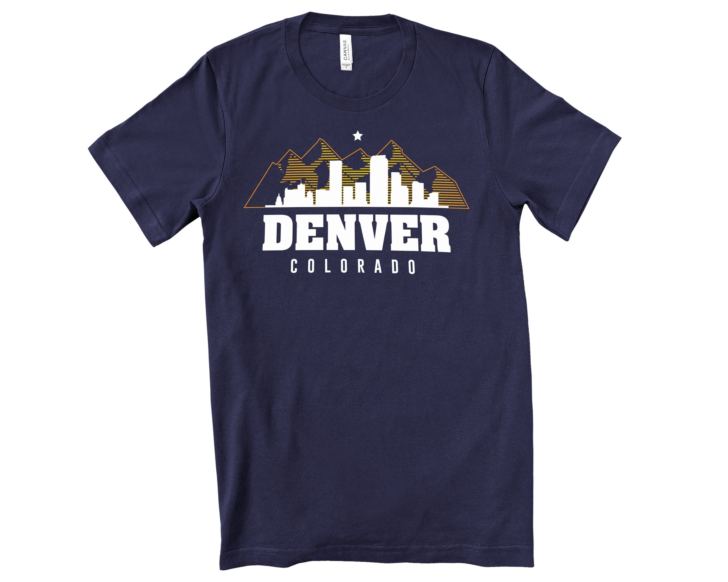Buy Denver City T-shirt Rocky Mountains Colorado Online in India - Etsy