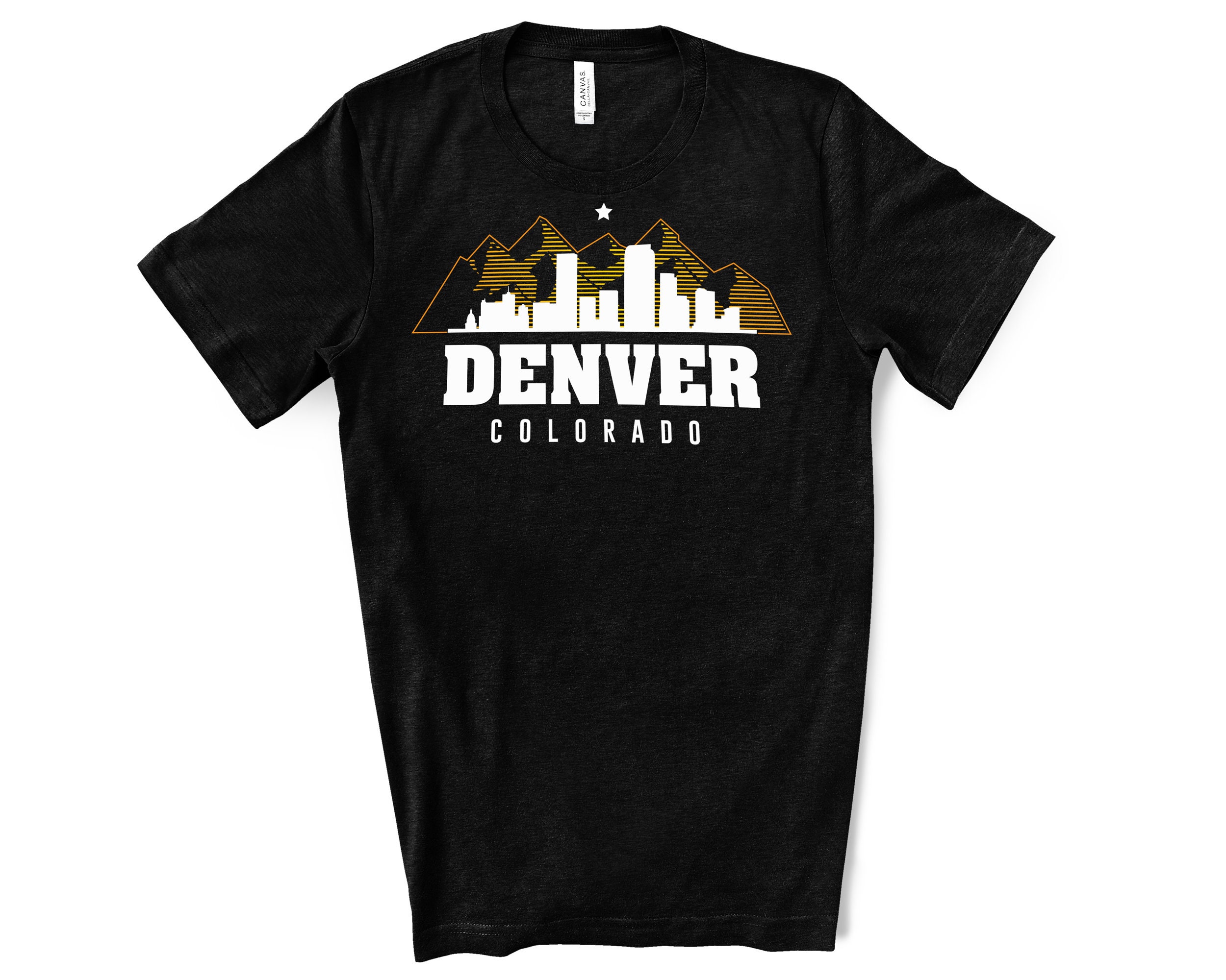 Buy Denver City T-shirt Rocky Mountains Colorado Online in India - Etsy