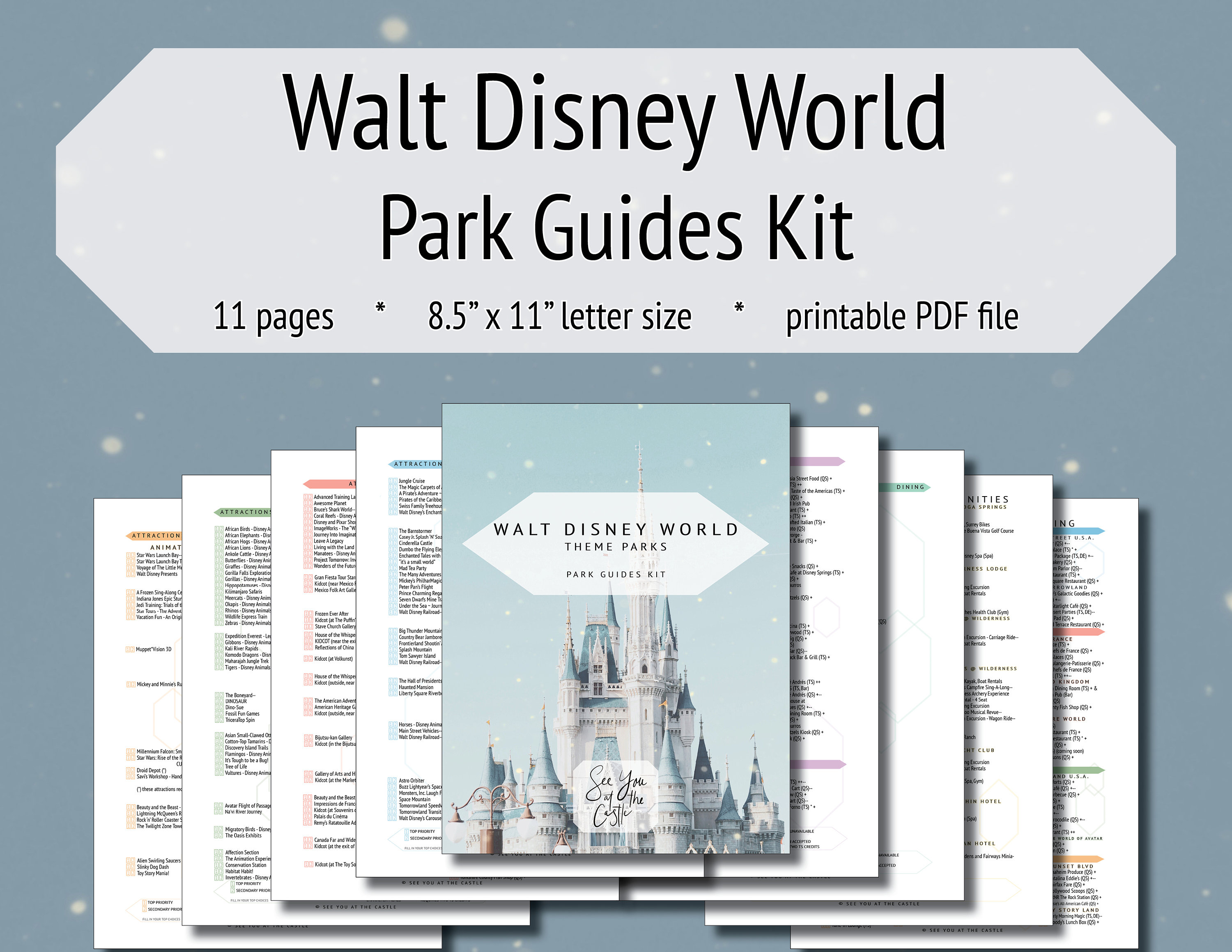 2024 Walt Disney World: Park Guides Kit - Vacation Planning, Disney ...