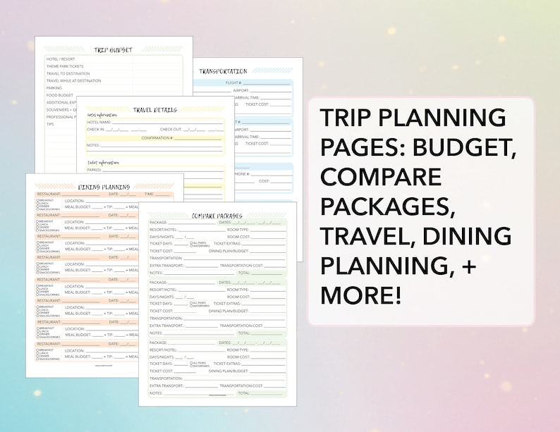 California Theme Parks: Budget Planning Pages Vacation Planning ...