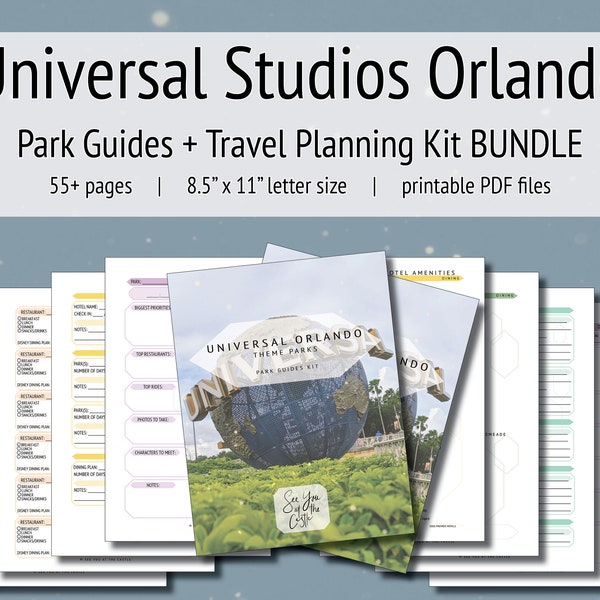 Universal Studios Planning Pdf - Etsy
