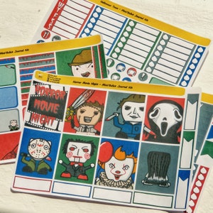 Horror Movie Night, Halloween Mini / Bullet Journal Planner Stickers ...