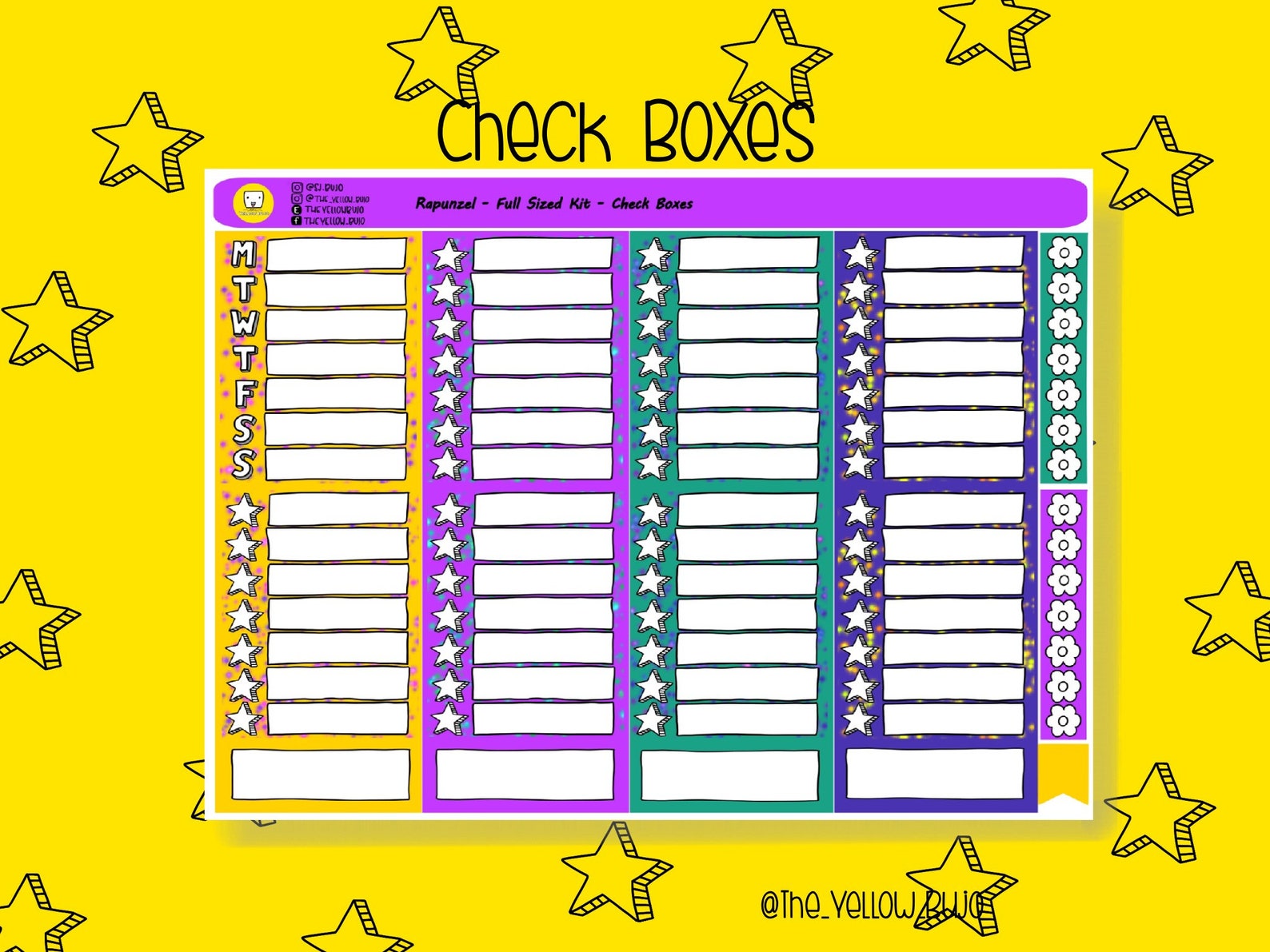 Princess Rapunzel Planner Stickers. Virtical Weekly Planner - Etsy