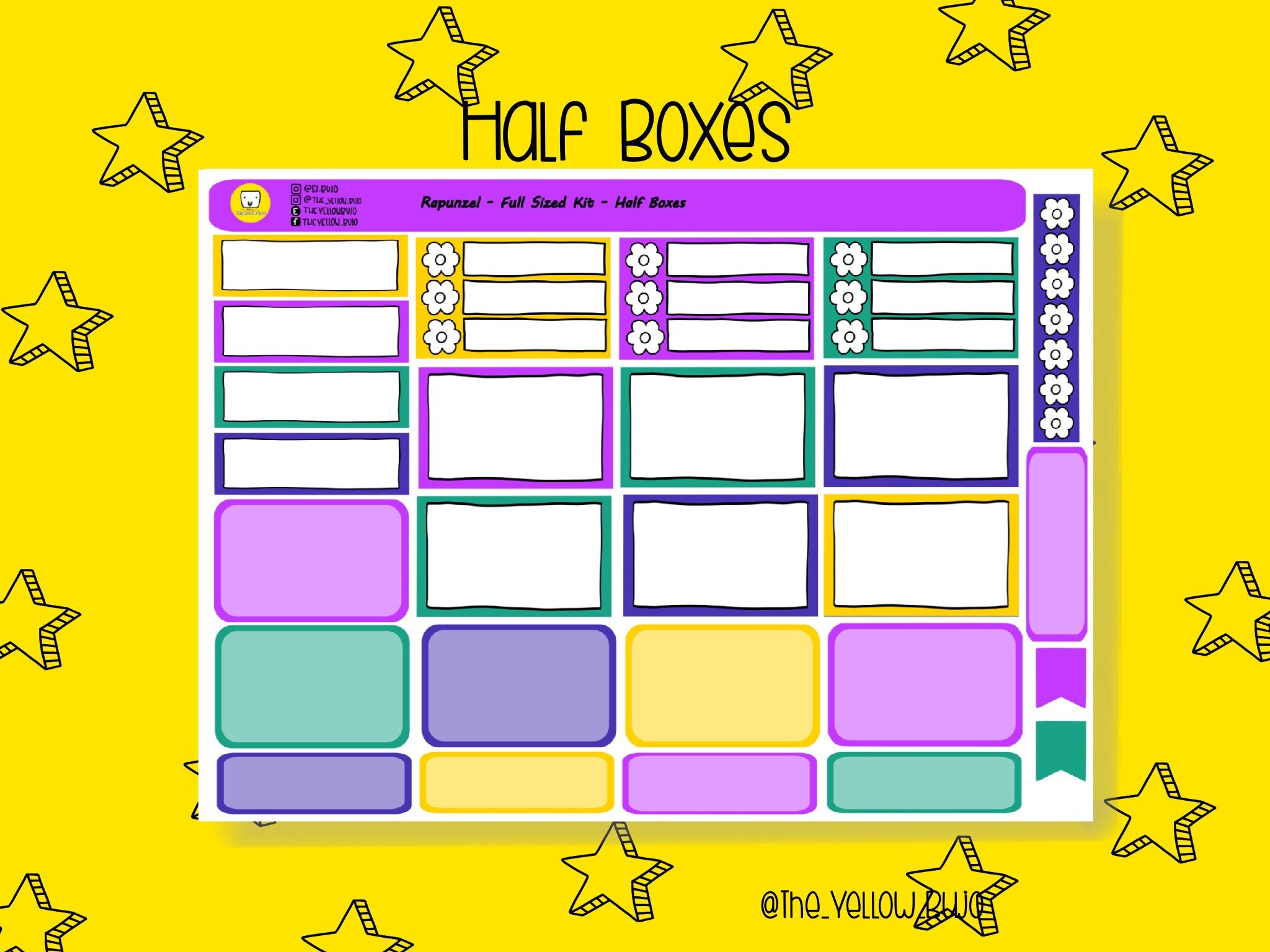 Princess Rapunzel Planner Stickers. Virtical Weekly Planner | Etsy