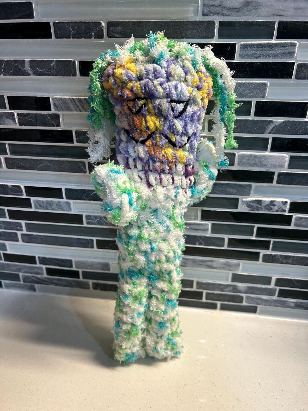 Crochet Dammit Doll - Fuzzy Green - Etsy