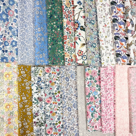 RAINBOW Liberty Fabric Mixed Remnants Coco & Wolf Liberty - Etsy
