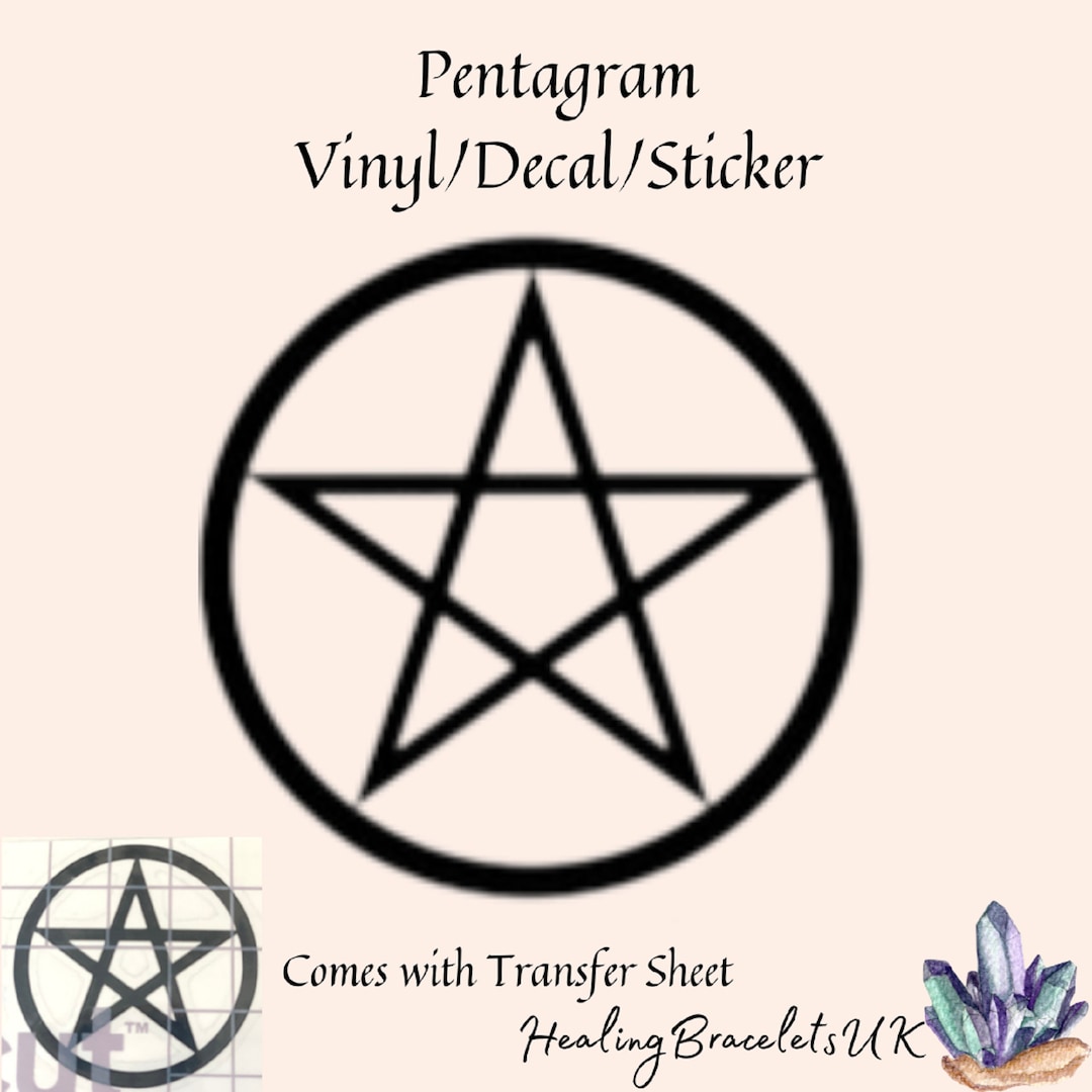 Pentagram/pentacle Vinyl/decal Sticker - Etsy