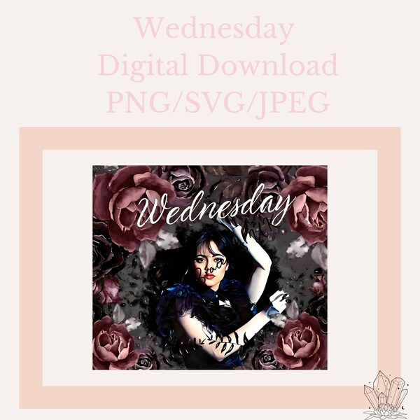 Wednesday Tumbler Png - Etsy
