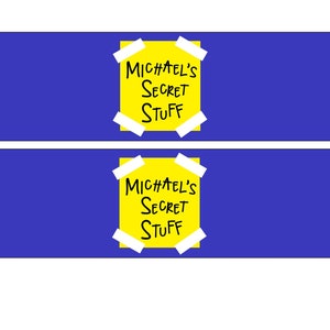 Space Jam Michael's Secret Stuff Labels: Birthday Party Favors (digital Download) - Etsy