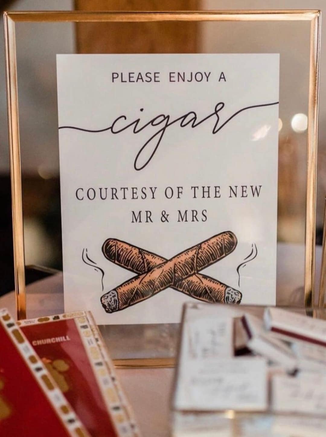 Editable Wedding Cigar Bar Sign Template (digital Download) - Etsy