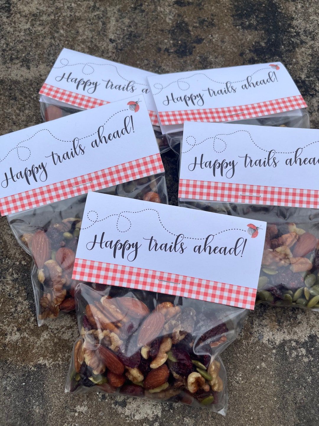 Happy Trails Ahead Baby-q Favors BAGS & LABELS ONLY - Etsy