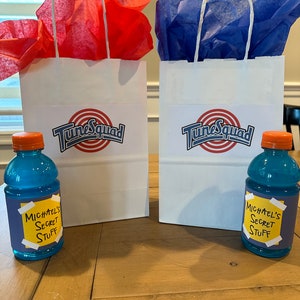 Space Jam Michael's Secret Stuff Labels: Birthday Party Favors (digital ...