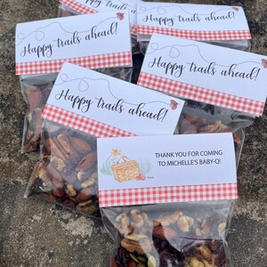 Happy Trails Ahead Baby-q Favors BAGS & LABELS ONLY - Etsy