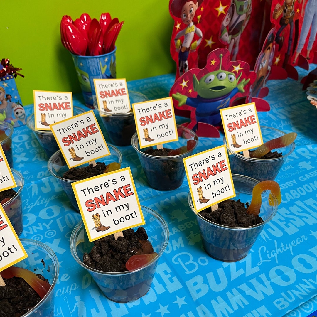 Toy Story Desserts/snack in My Boot Labels - Etsy
