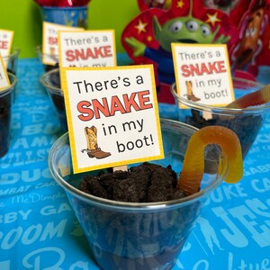 Toy Story Desserts/snack in My Boot Labels - Etsy