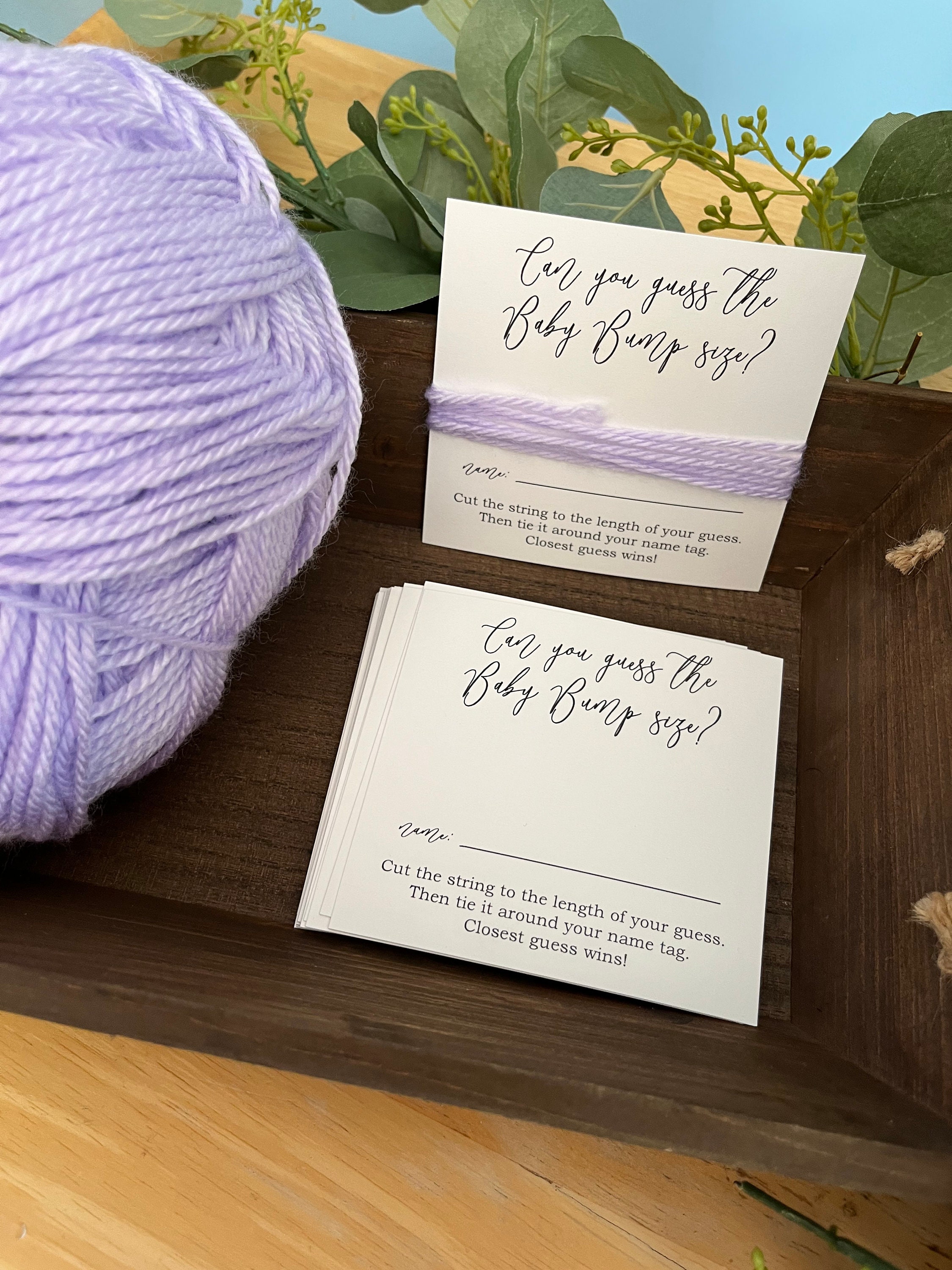 Printable Baby Shower Games / Guess the Baby Bump Game Cards - Etsy