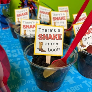 Toy Story Desserts/snack in My Boot Labels - Etsy