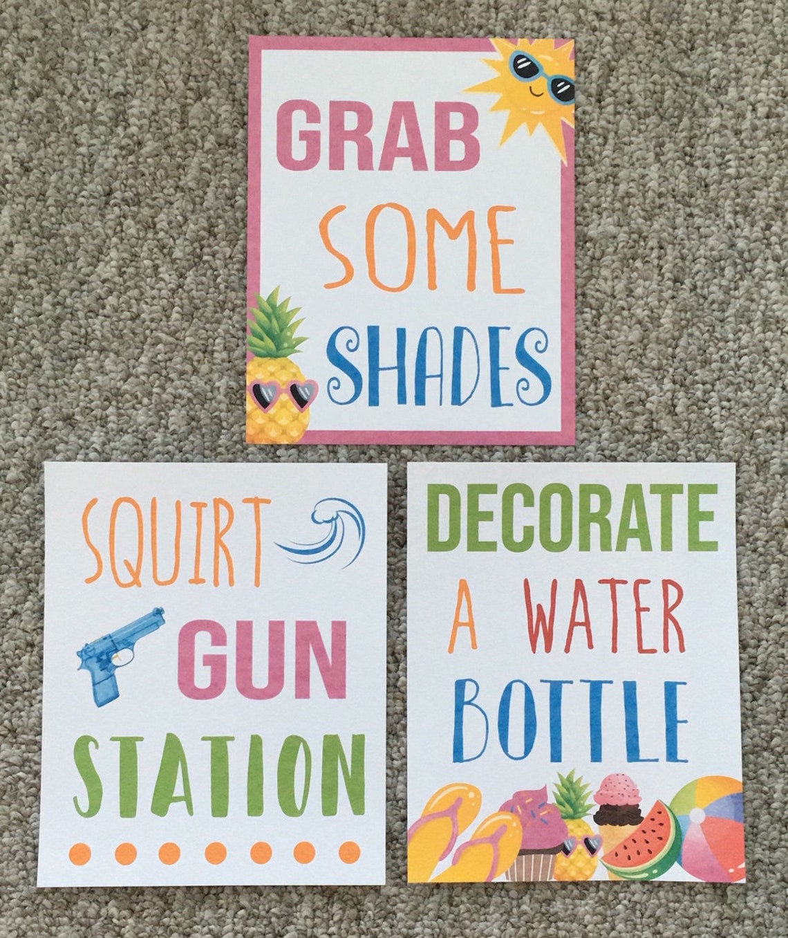 Pool Party Signs | Etsy