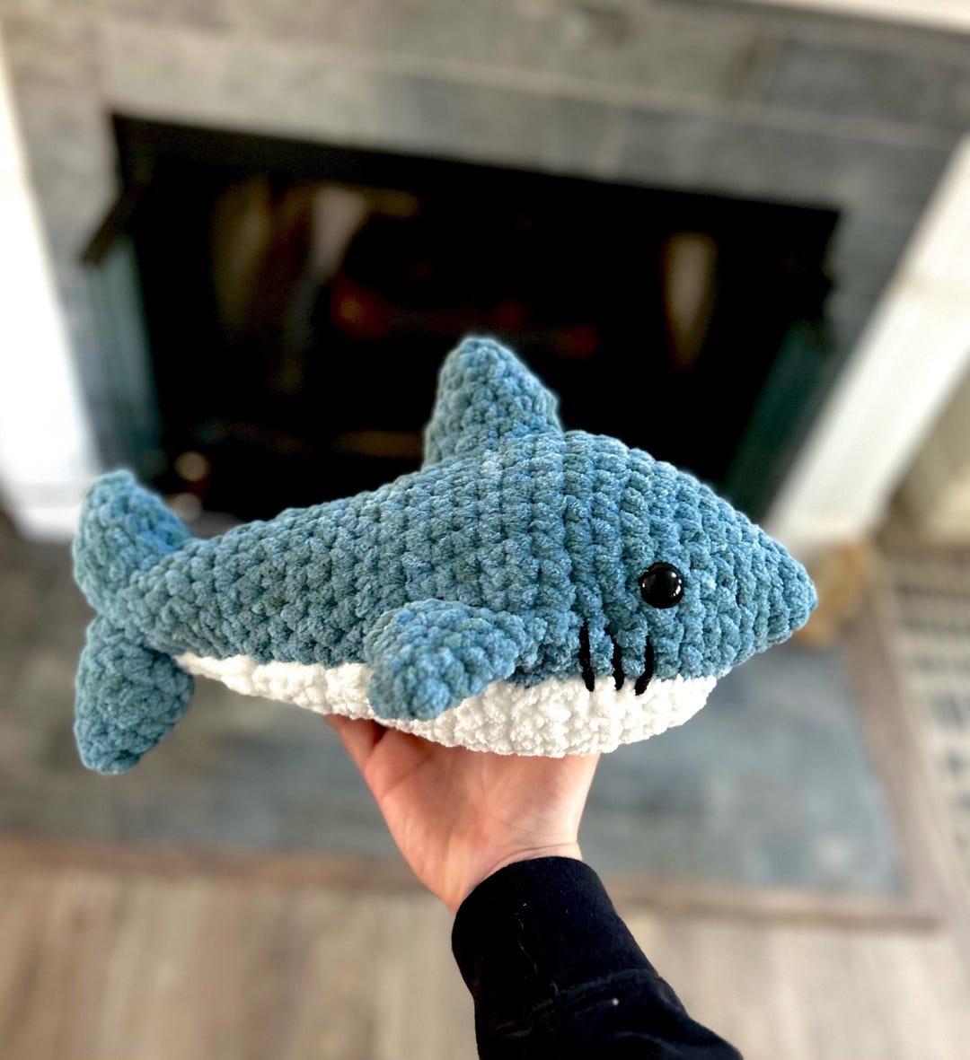 Handmade Shark Plushie: Soft Cuddle Buddy - Etsy