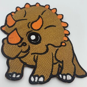 Triceratops Dinosaur Patch, Sticker, Patches, Patch-embroidered, Patch for Jacket, DIY ...