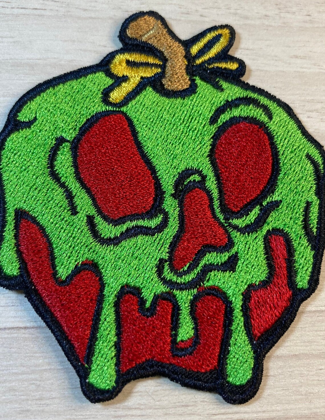 Poison Apple Embroidered Patch, Applique, Iron On, Snow White, Kids ...