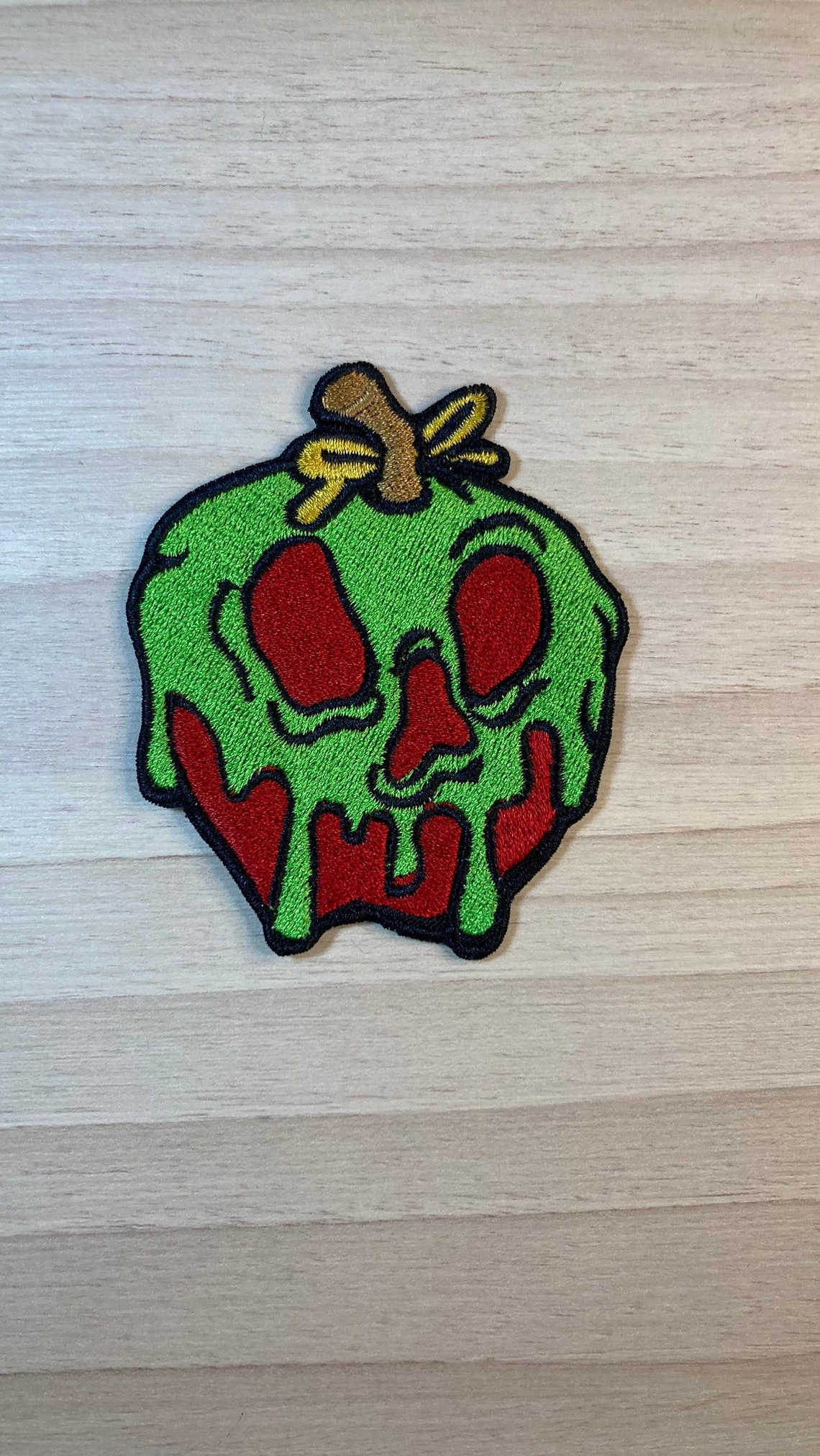 Poison Apple Embroidered Patch Applique Iron On Snow White - Etsy