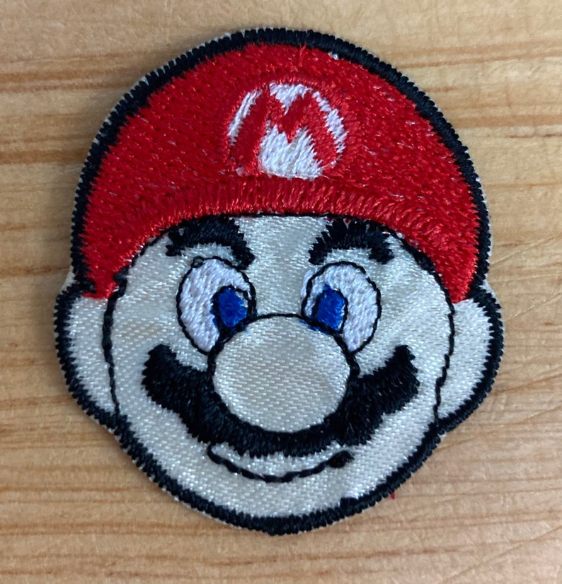 Mario Bros Embroidered Patch Cartoon Applique Iron on Craft - Etsy