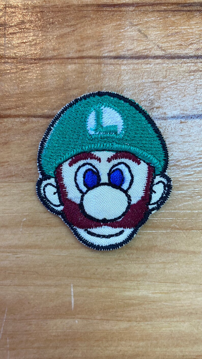 Luigi Inspired Embroidered Patch | Etsy