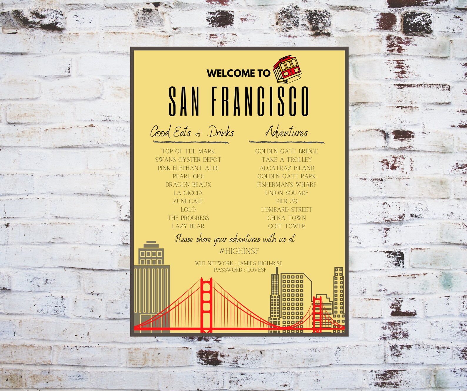 Airbnb Welcome Poster, VRBO Poster, Airbnb Host, Vacation Rental Sign ...