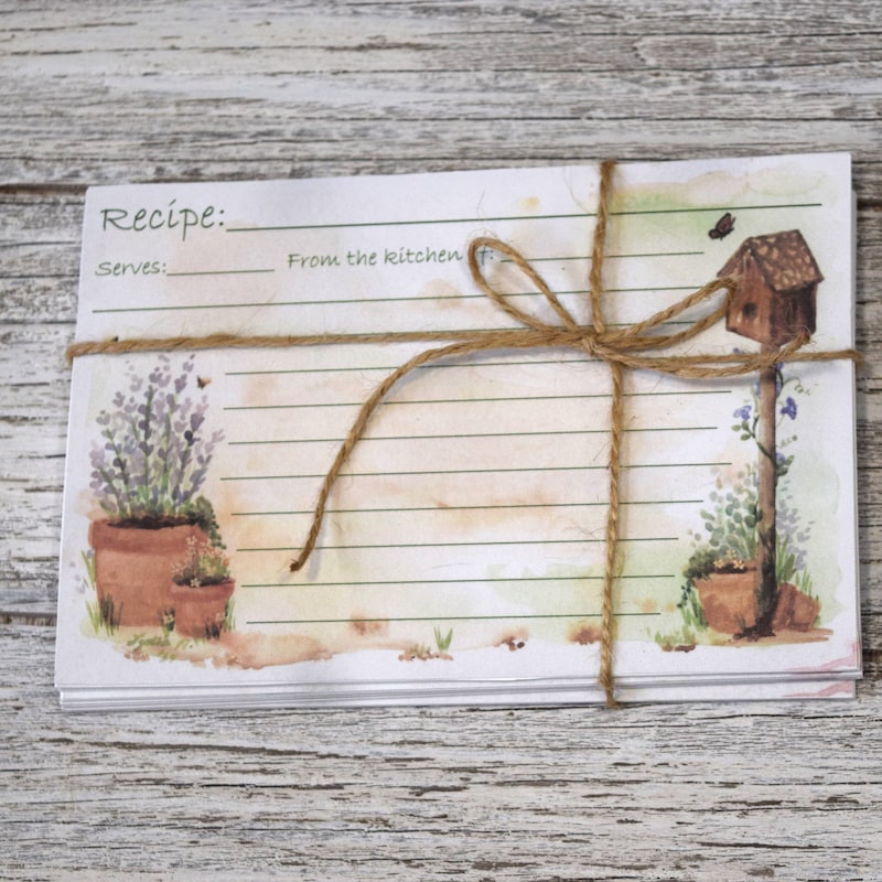 Cute Recipe Cards - Etsy