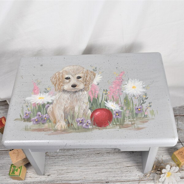 Hand Painted Stool - Etsy