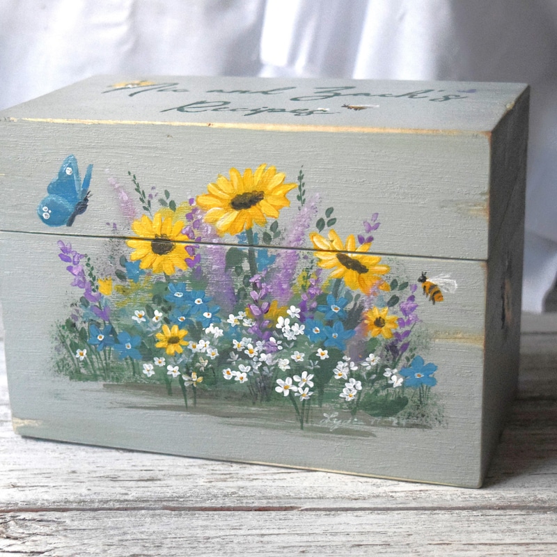 Rustic Recipe Box - Etsy