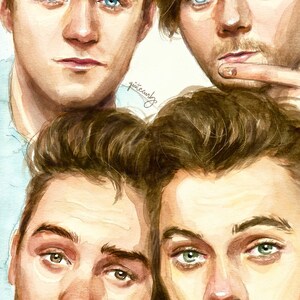 One Direction Watercolor ORIGINAL - Etsy